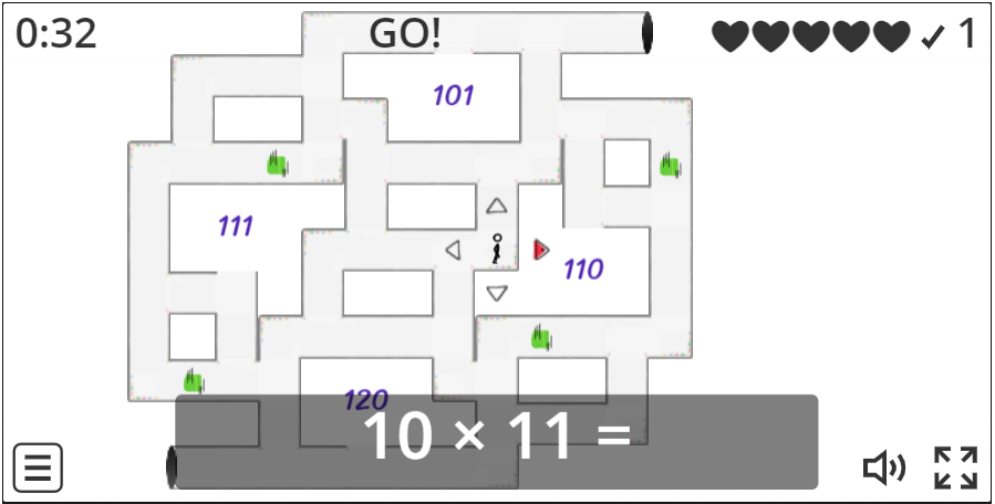 11 Times Table - Win the Maze Game - Times Tables Kids