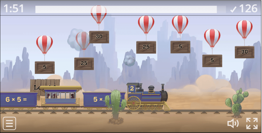 5 Times Table - Pop Air Balloons Game - Times Tables Kids