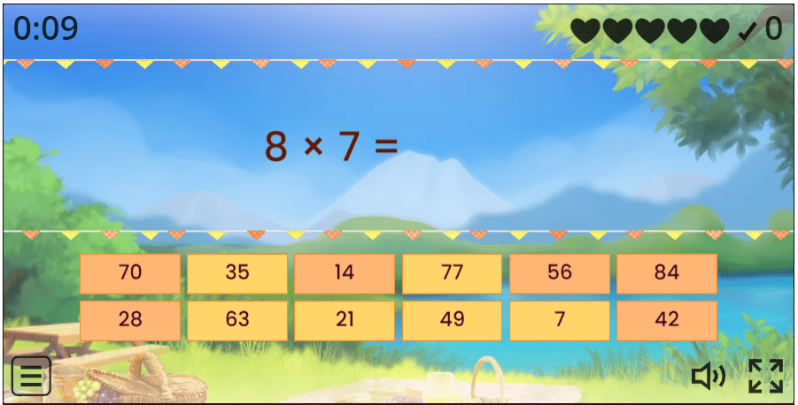 7 Times Table - Quick Match Game - Times Tables Kids