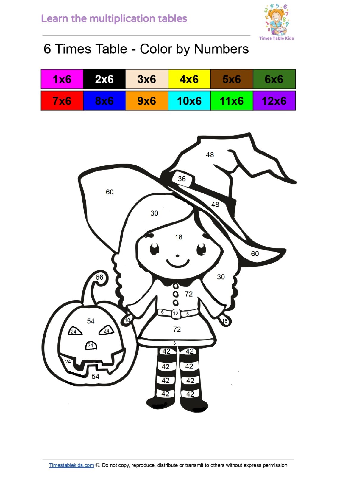 Halloween Multiplication Games & Worksheets 2️⃣ ️3️⃣ - Times Tables Kids
