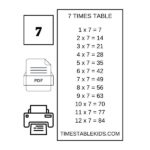 7 Times Table ️7️⃣ - Times Tables Kids