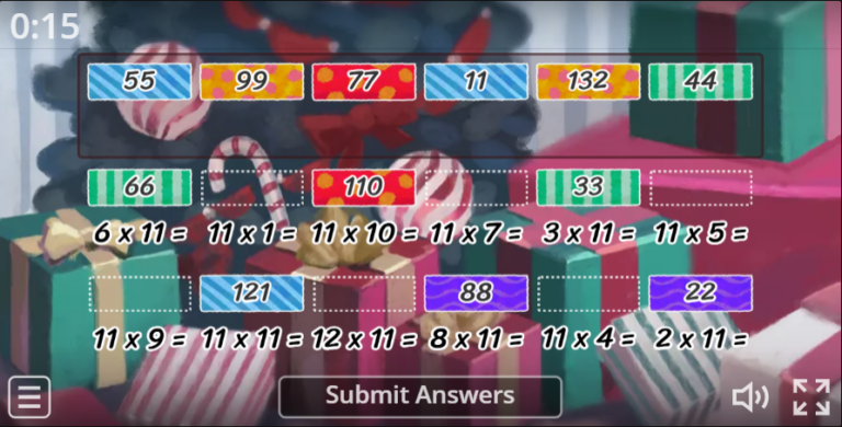 Christmas Multiplication Games & Worksheets 2️⃣ ️3️⃣ - Times Tables Kids