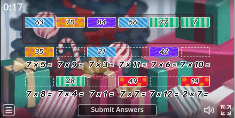 Christmas Multiplication Games & Worksheets 2️⃣ ️3️⃣ - Times Tables Kids